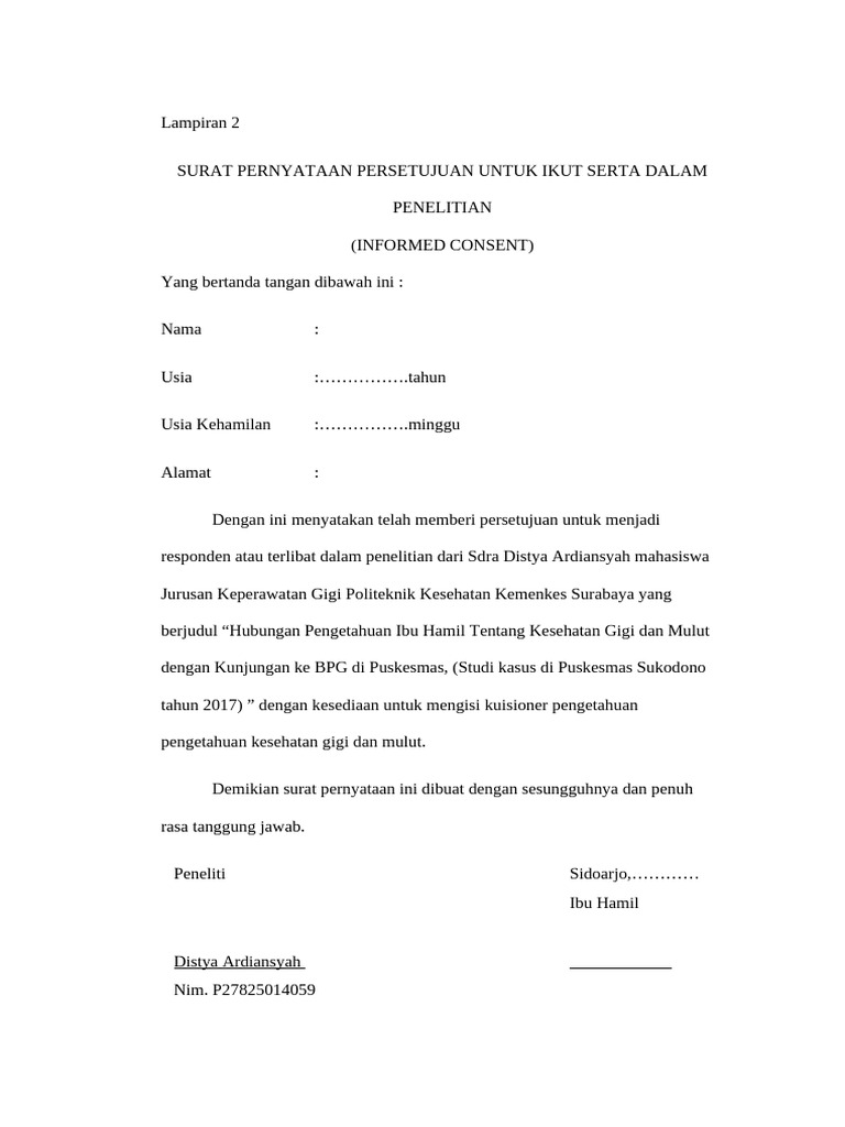 Surat Informet Konsen 3 | PDF