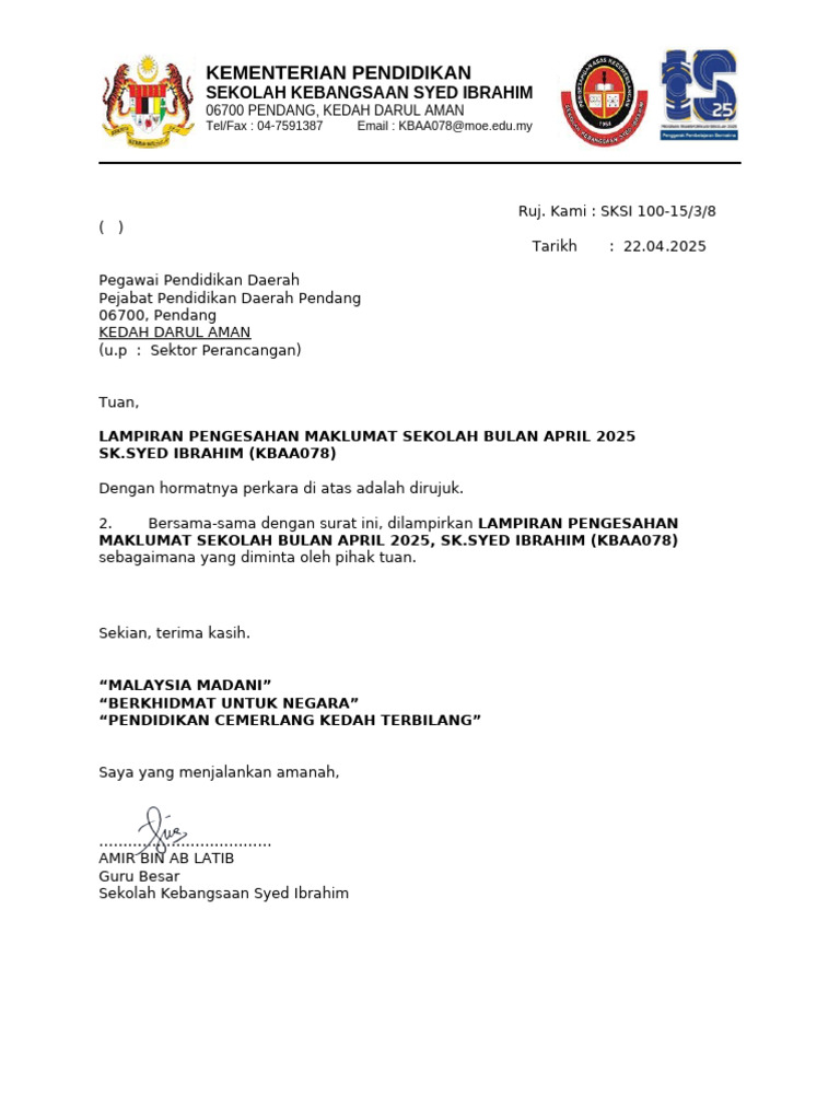 Surat Iringan PPD Apr 2025 | PDF