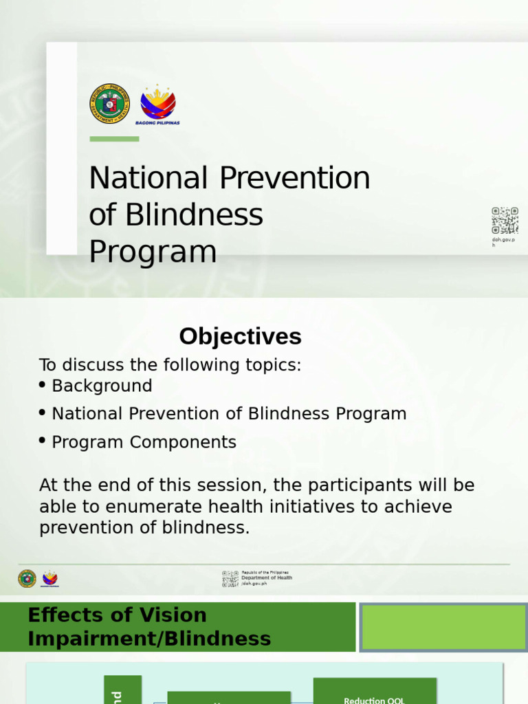 National Prevention of Blindness Program | PDF | Visual Impairment ...
