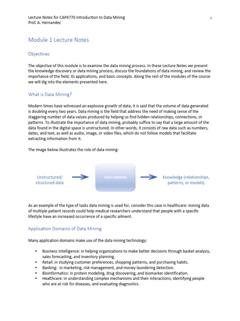 Introduction to Data Mining Concepts | PDF | Data Mining | Data
