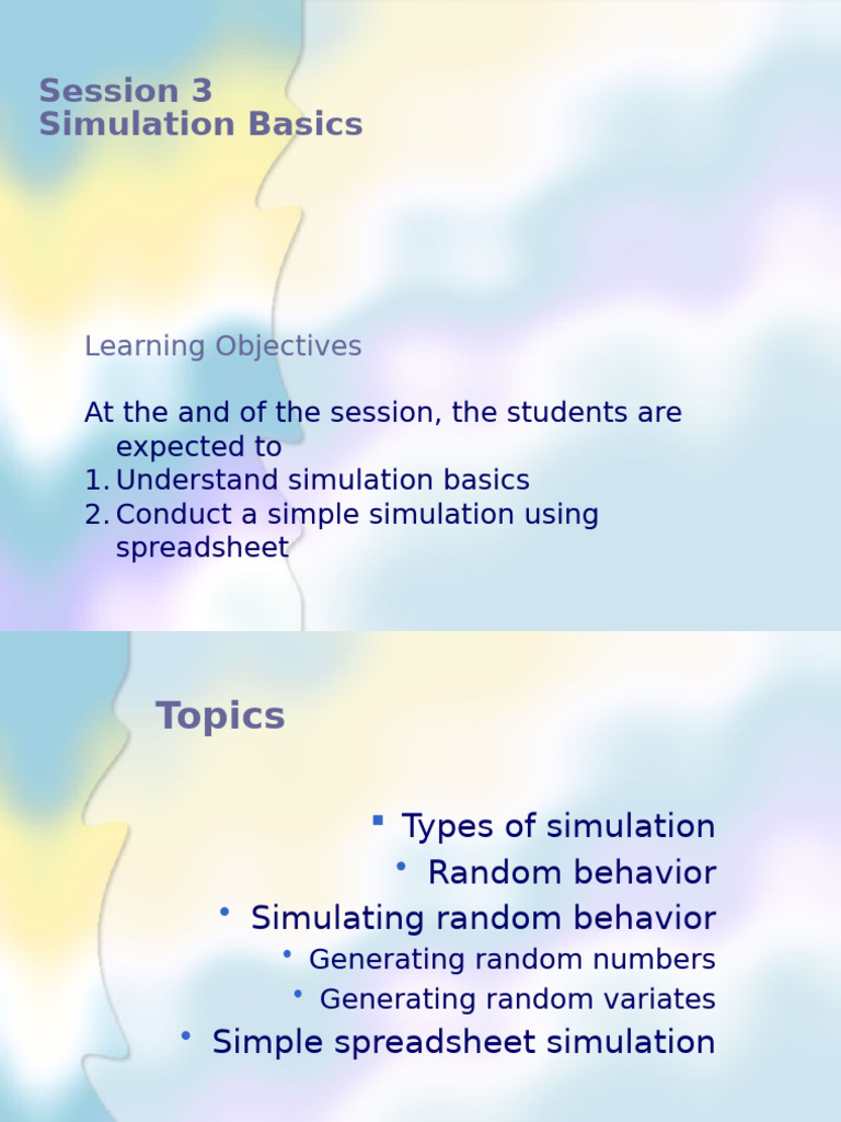 03.simulation Basics | PDF | Probability Distribution | Randomness