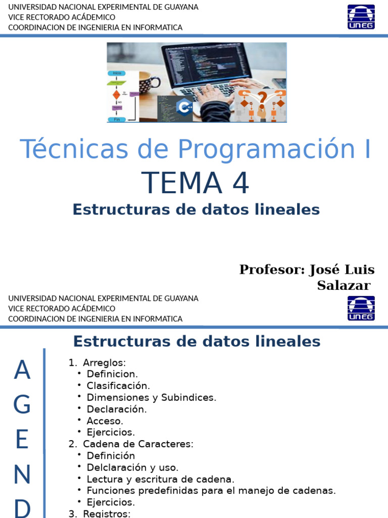 Tecnicas de Programacion I-TEMA 4-2daparte | PDF | Cadena (informática ...
