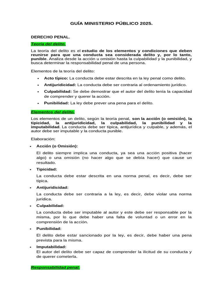 Guía Ministerio Público 2025. | PDF | Mandato | Queja