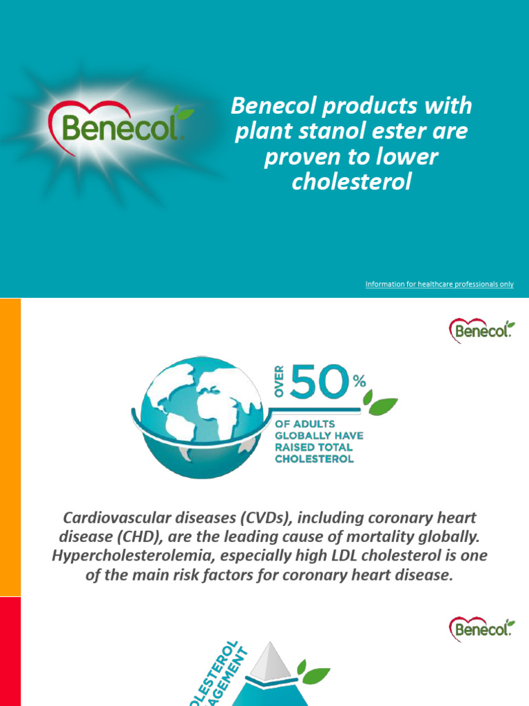 Benecol Plant Stano Lester | PDF | Hypercholesterolemia | Cholesterol
