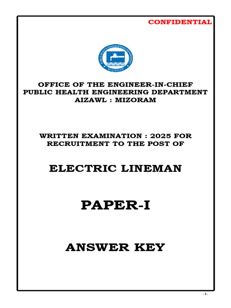 Electric Lineman Paper-I | PDF | Rio Grande | Adjective