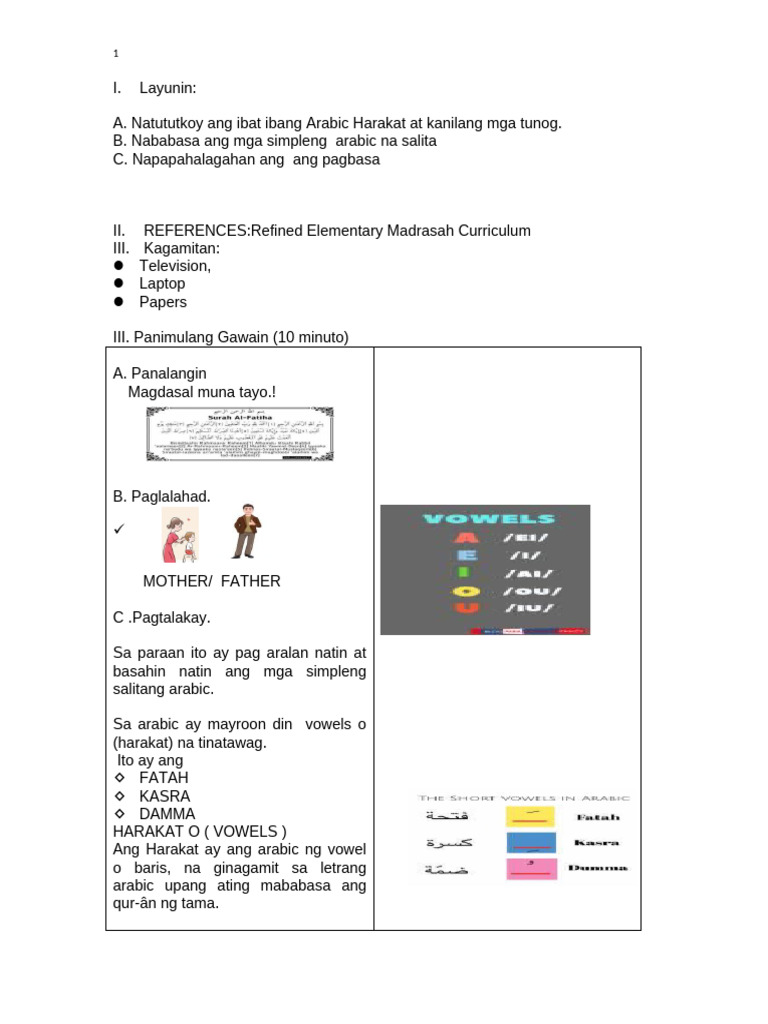 Paksa - Docx Lesson Plan - Docx 2 | PDF