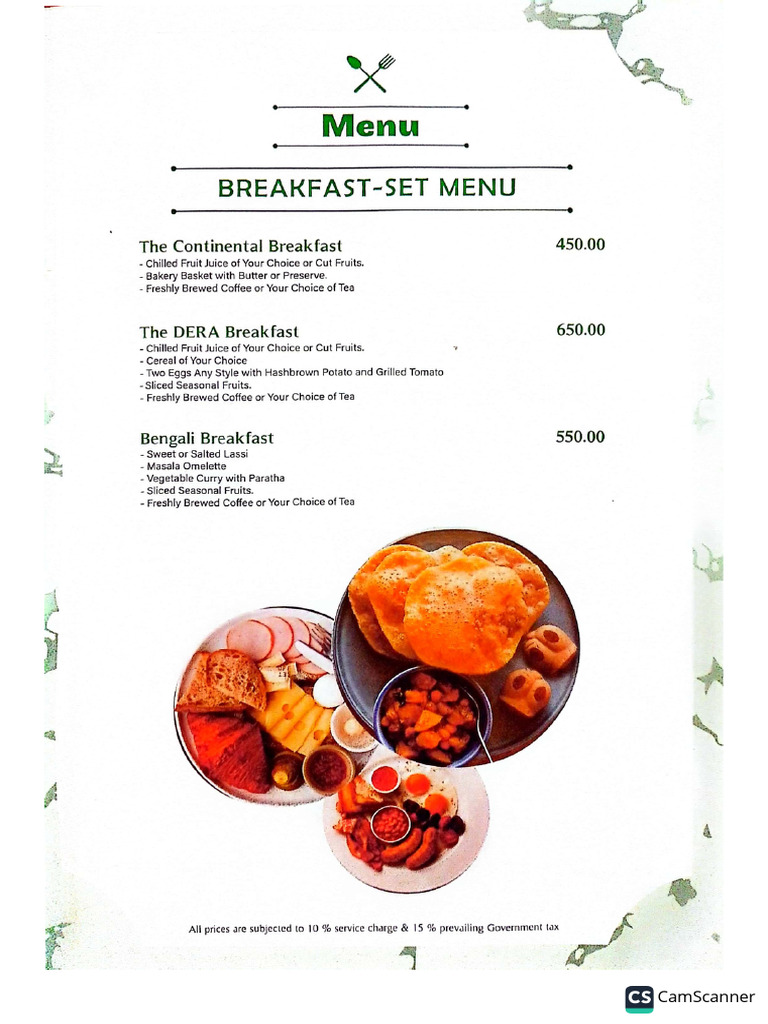 Sora Resturent Food Menu | PDF