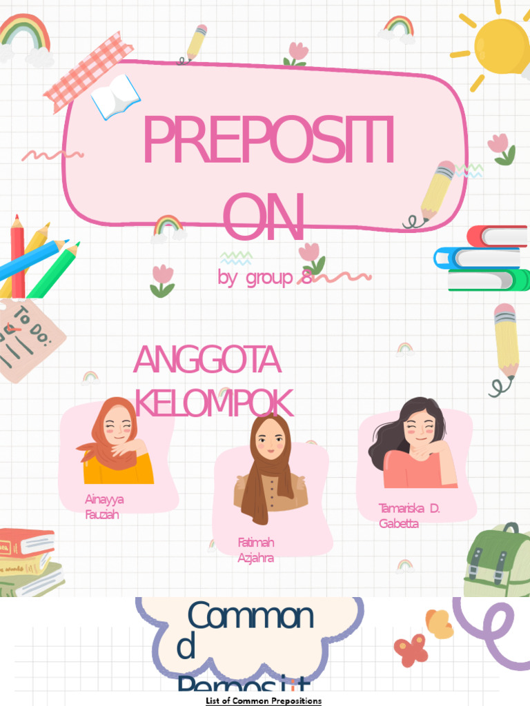 Preposition | PDF | Adjective | Verb