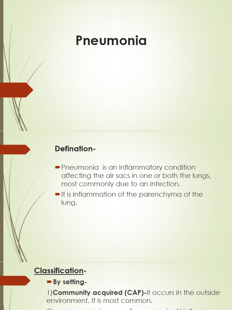 Understanding Pneumonia: Types, Causes, and Treatment | PDF | Pneumonia ...