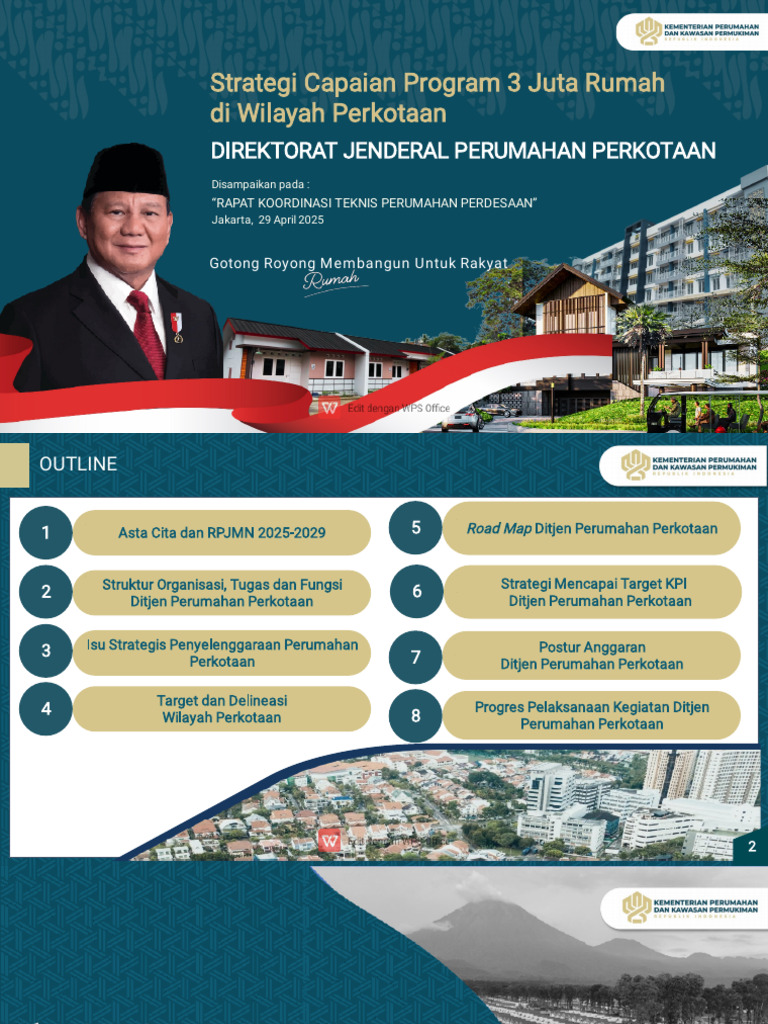 3 20250428 Strategi Penyelenggaraan Perumahan Per - 250429 - 151600 | PDF