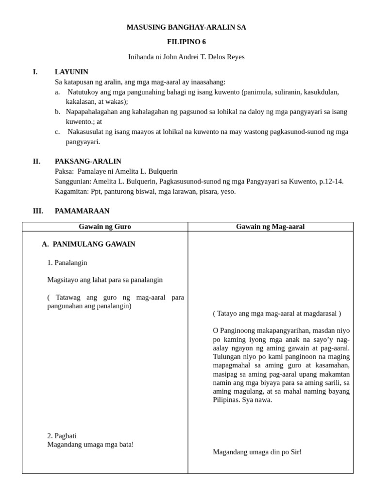 LP Filipino6 Week4 Day5 | PDF