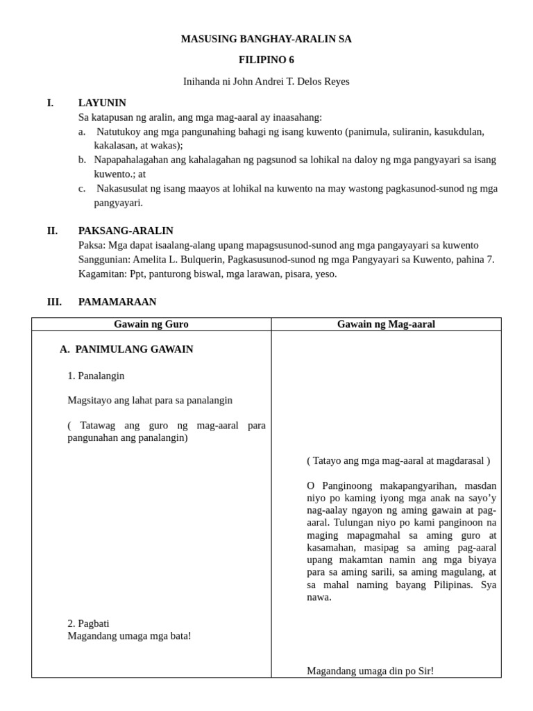 LP Filipino6 Week4 Day3 | PDF