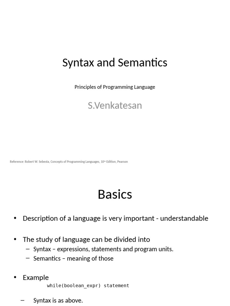 Syntax and Semantics | PDF | Syntax | Semantics