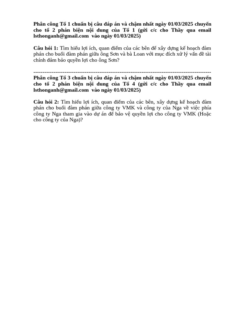 phan cong tinh huong (Hồ sơ LS.TV-03.TH1) | PDF