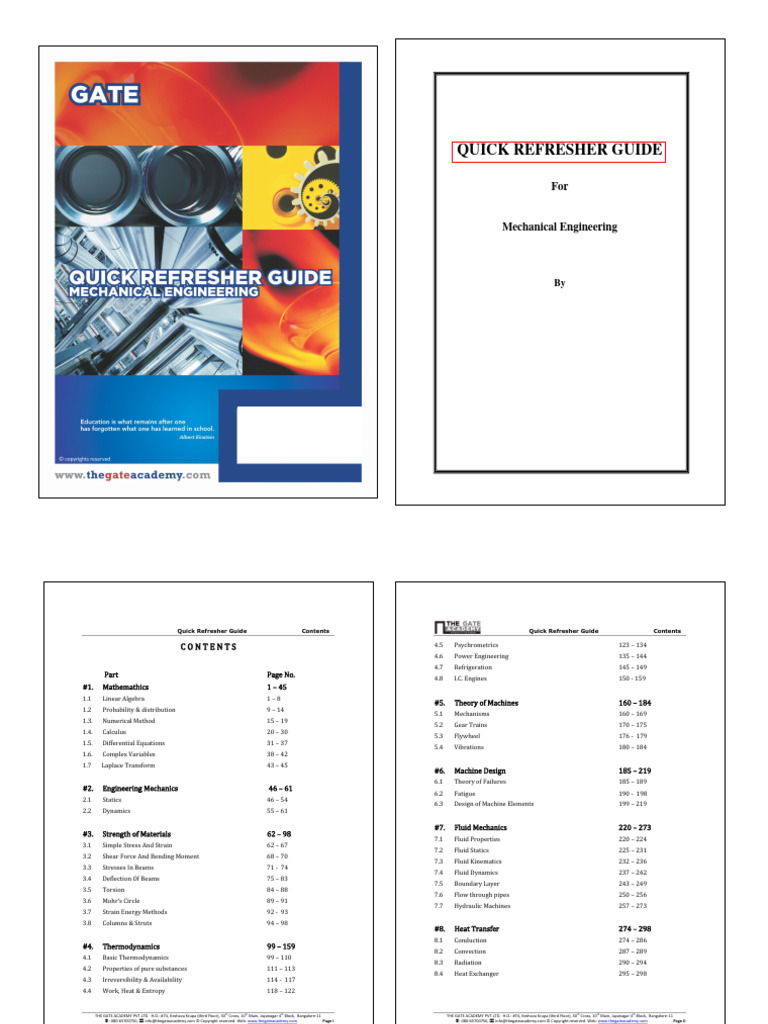 Mechanical Engineering Quick Guide | PDF | Matrix (Mathematics ...