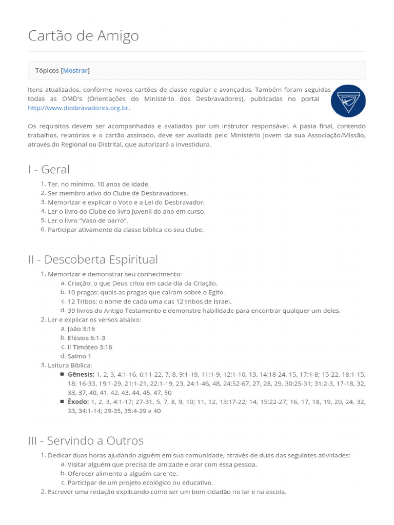 Cartão de Amigo | PDF