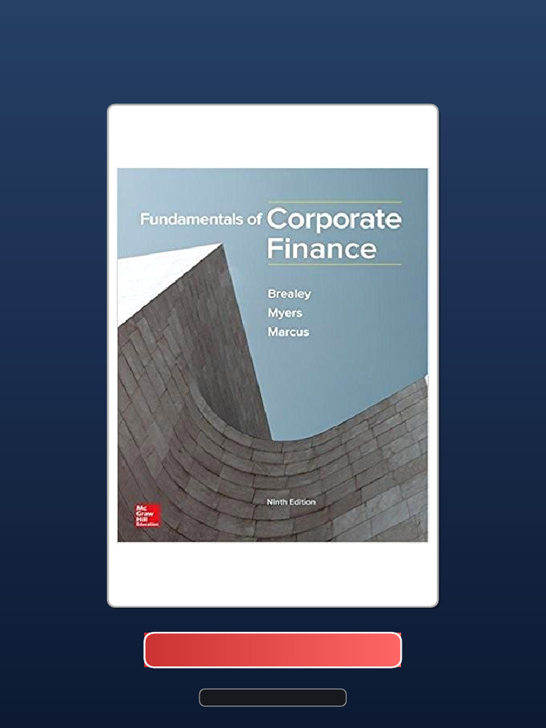 Full Chapter of Fundamentals of Corporate Finance 9th Edition by ...