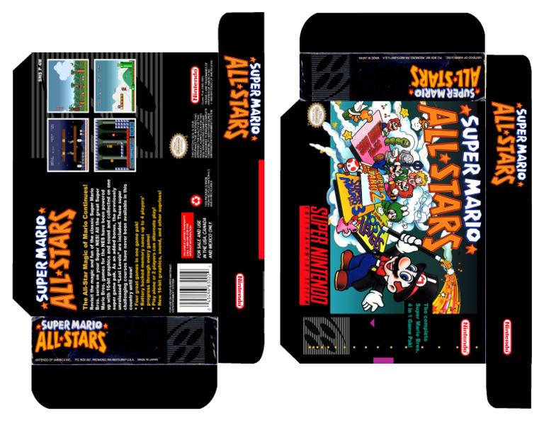 Super Mario All Stars SNES Box | PDF