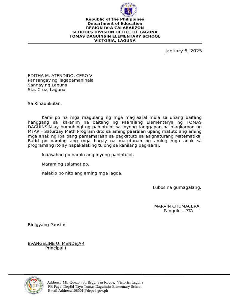 MTAP Permit 2025 | PDF | Philippines