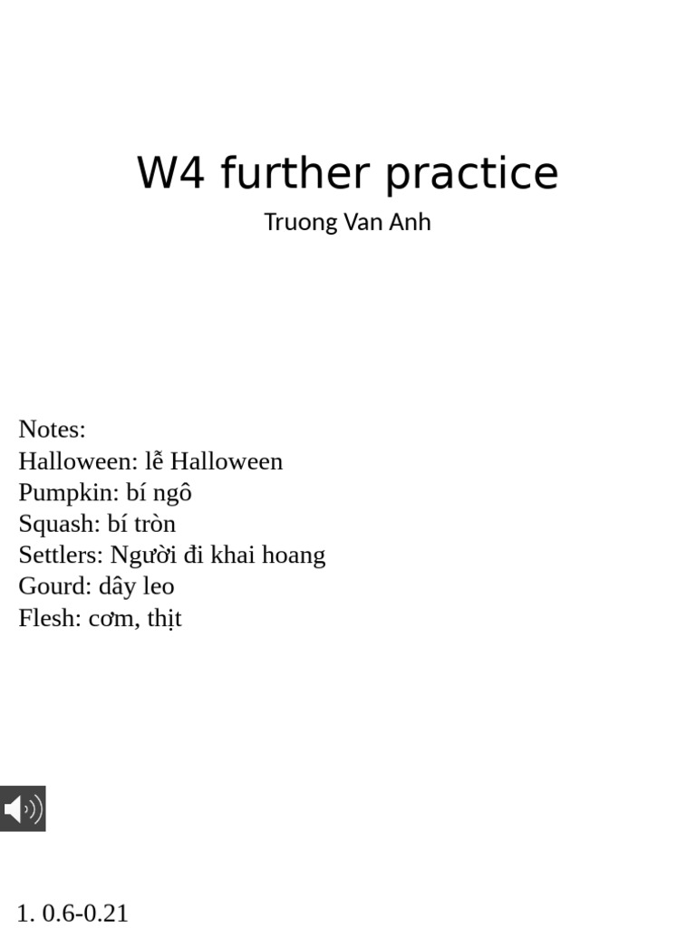 W4 Further Practice | PDF