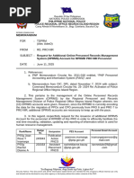 Request For Additional Online Personnel Records Management System OPRMS ...