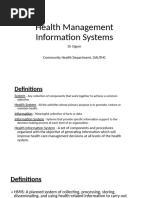 Role of Hmis - BSPH19115282 | PDF | Health Care | Health System