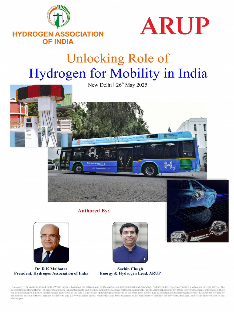 Hydrogen's Role in India's Mobility Future | PDF | Fuel Cell | Climate ...