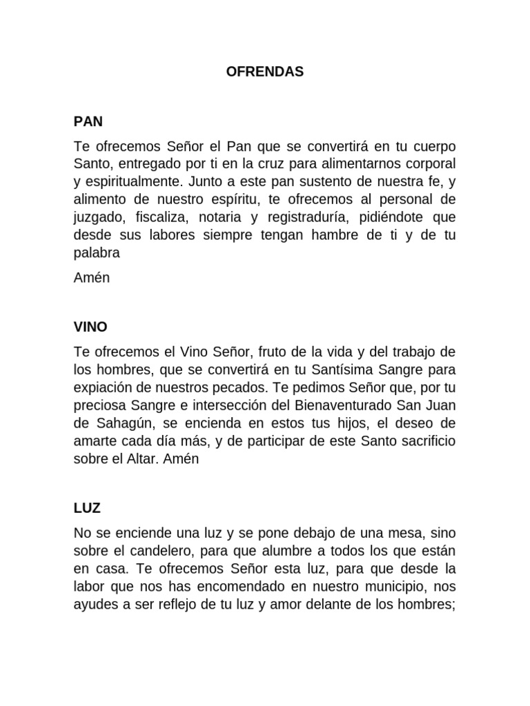 OFRENDAS | PDF