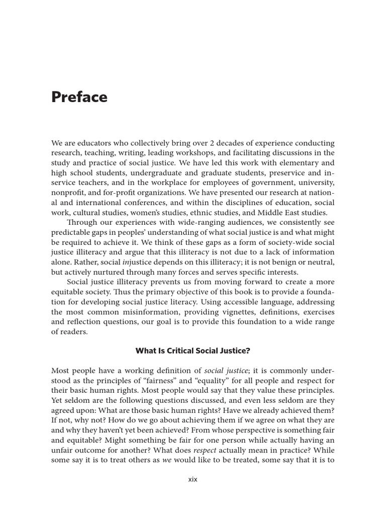 Building Social Justice Literacy | PDF | Prejudices | Social Justice