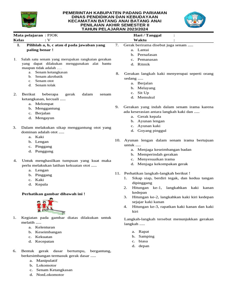 Soal Pas II Kls 5 k13 | PDF