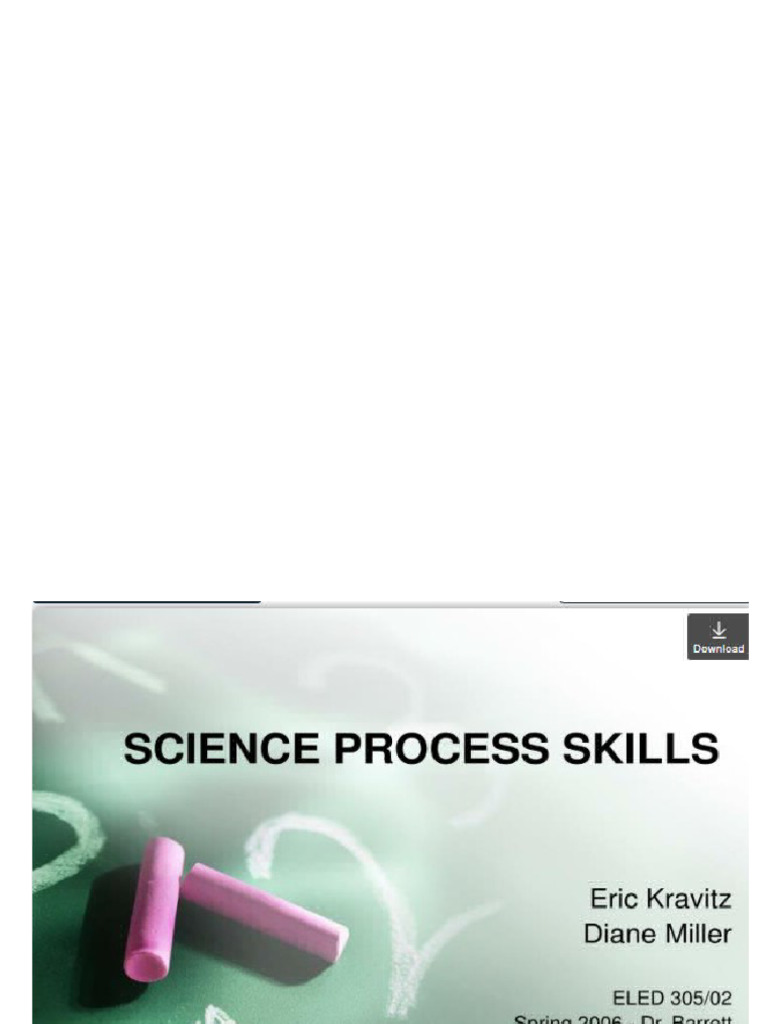 Process Skills | PDF