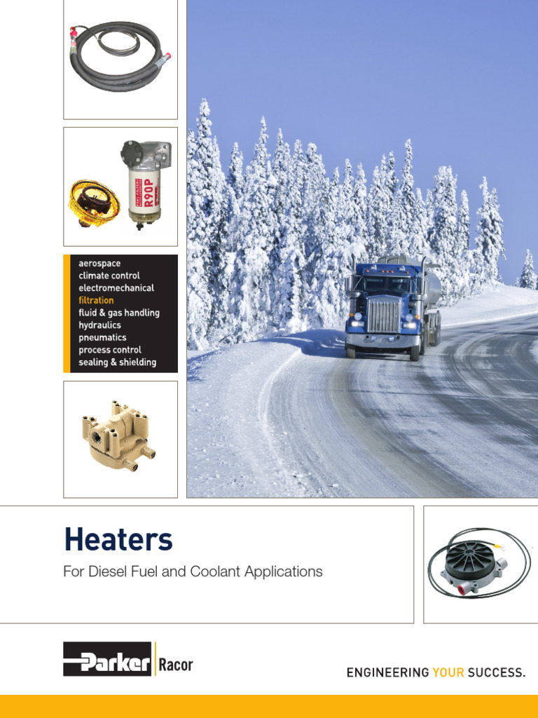 Racor Fuel Filtration - Diesel Fuel Heaters - 7749 | PDF | Diesel Engine | Thermostat