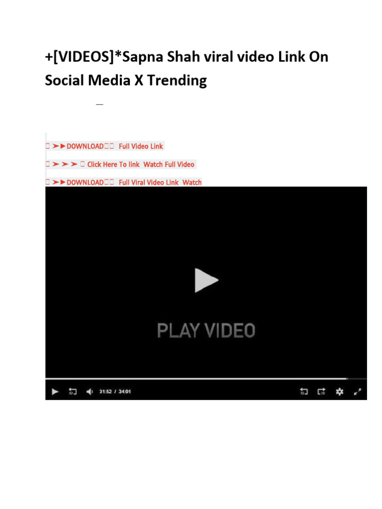Sapna Shah Viral Video | PDF | Electronic Publishing | Promotion And ...