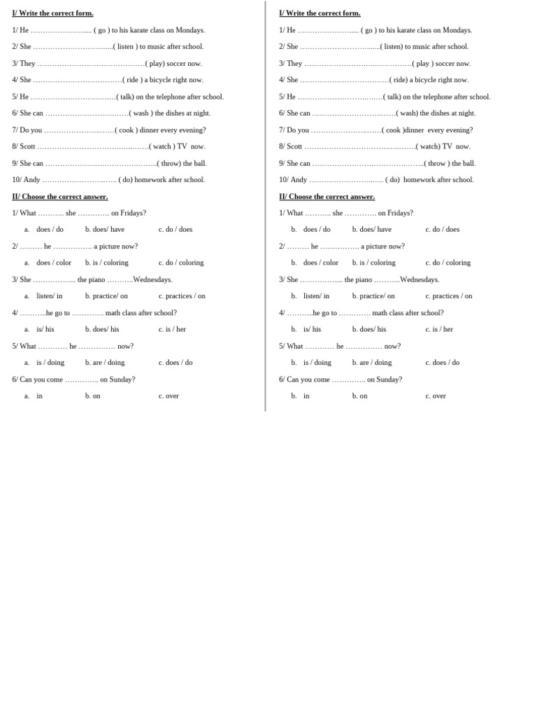 Review Units 7-8 - Lets Go 2 | PDF