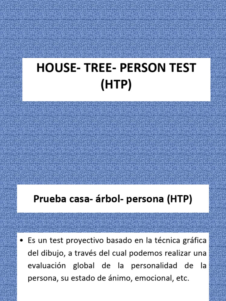 House-Tree - Person Test (HTP) | PDF | Dibujo | Timidez