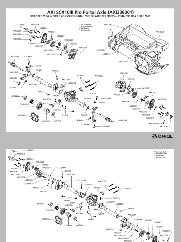 AXI338001 Exploded View | PDF
