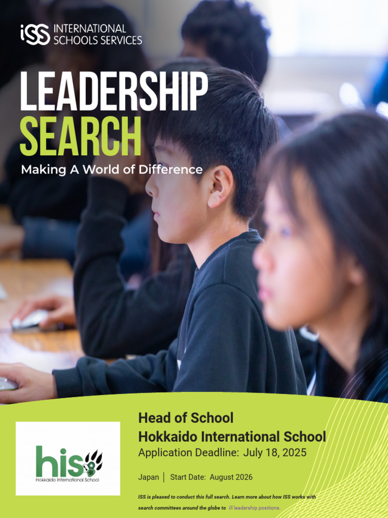 ISS - HIS Head of School Position Announcement 2025 | PDF | Advanced ...