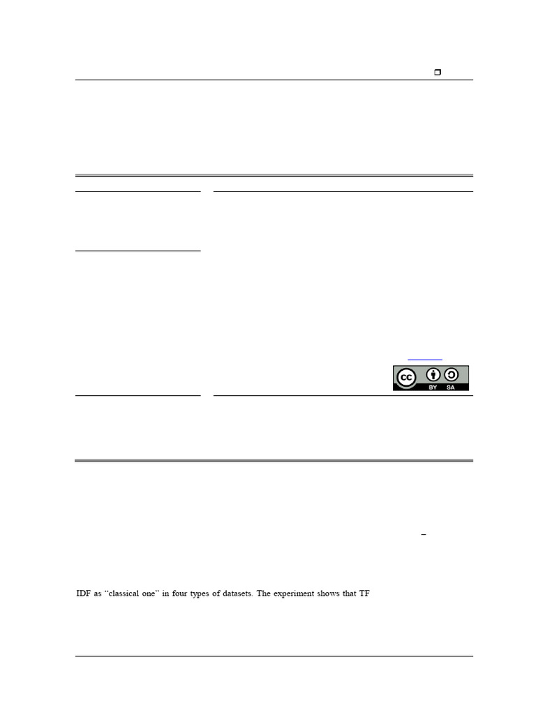 Oversampling vs. Undersampling in TF-IDF Variations For Imbalanced ...