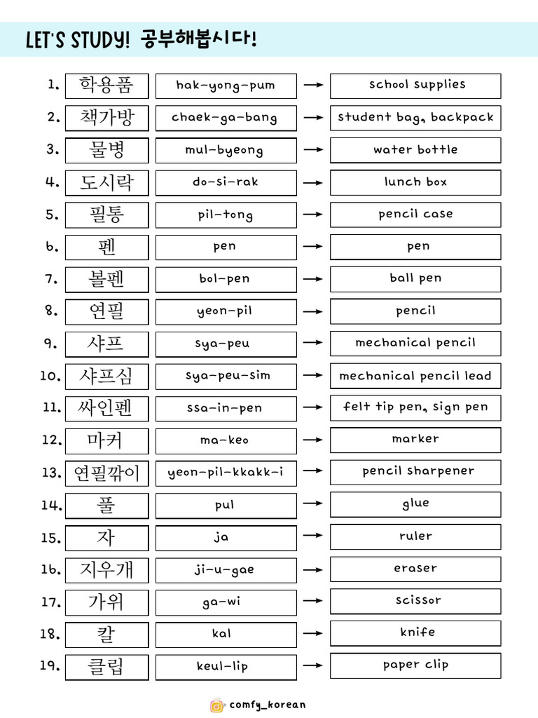 Practice Sheet School Supplies | PDF