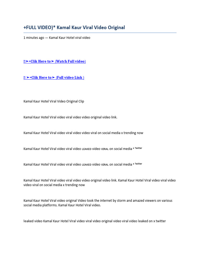 Kamal Kaur Viral Video Original | PDF
