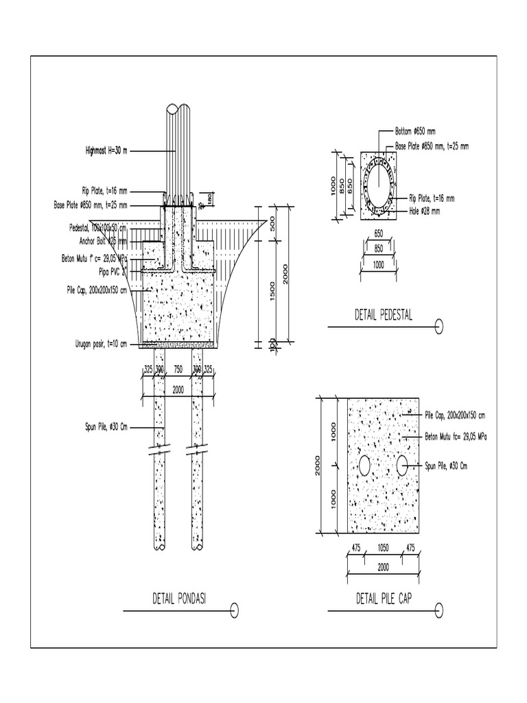 Detail Pondasi | PDF