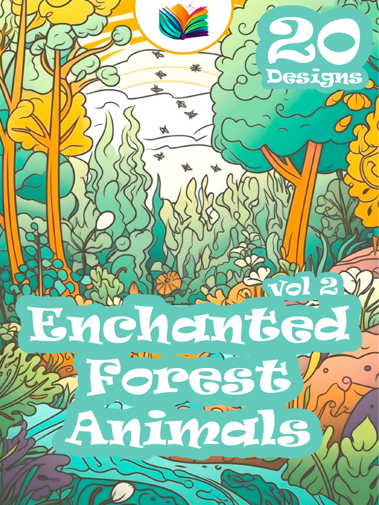 Enchanted Forest Animals Coloring Book | PDF