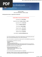 NIV Appointment System | PDF | Travel Visa | Government And Personhood