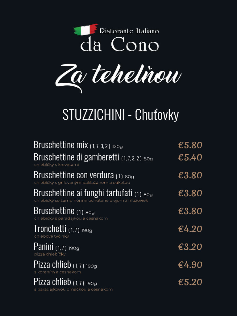 Za Tehelnou Jedalny Listok Compressed | PDF