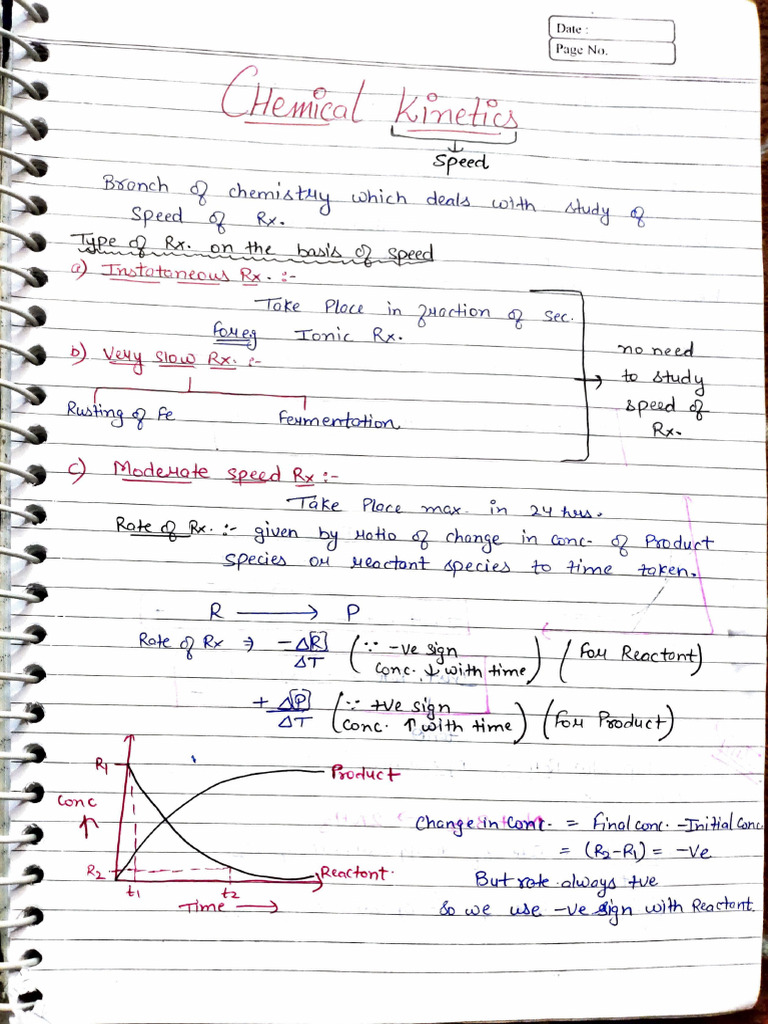 Chemical Kinetic | PDF