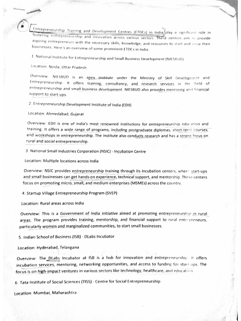 Entrepreneurship Management Notes | PDF