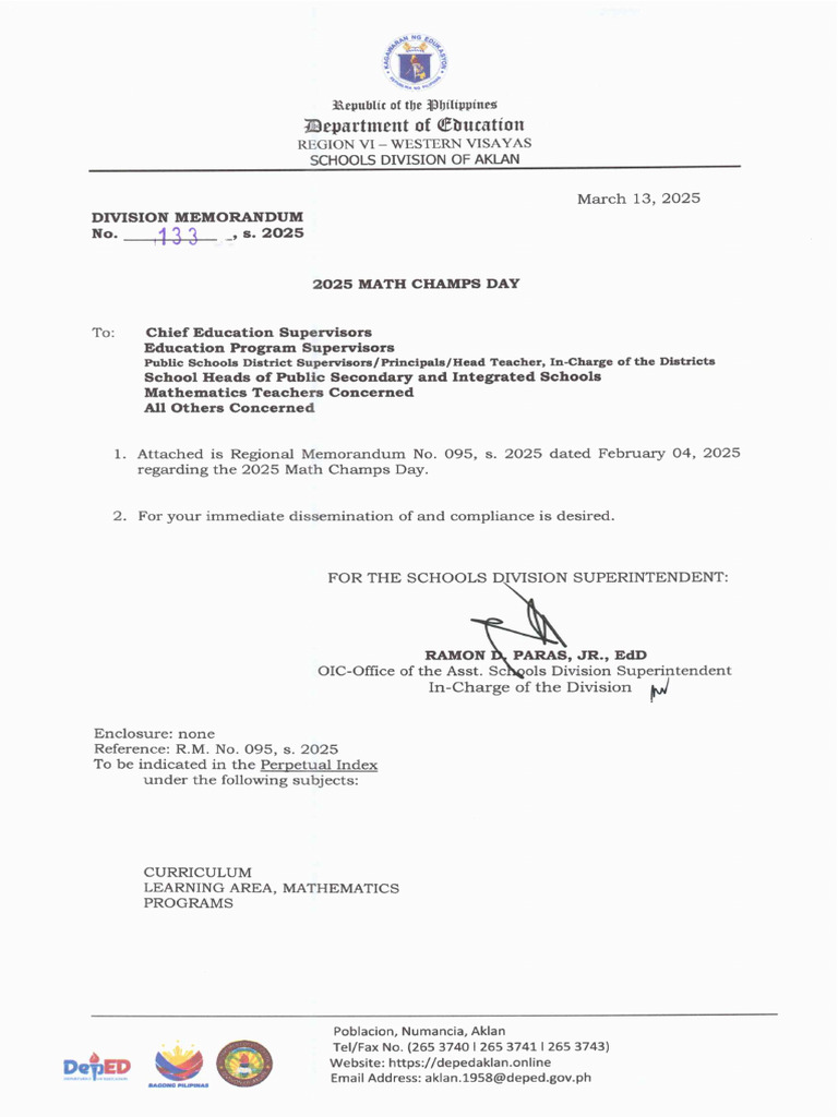 Math Champs Day | PDF