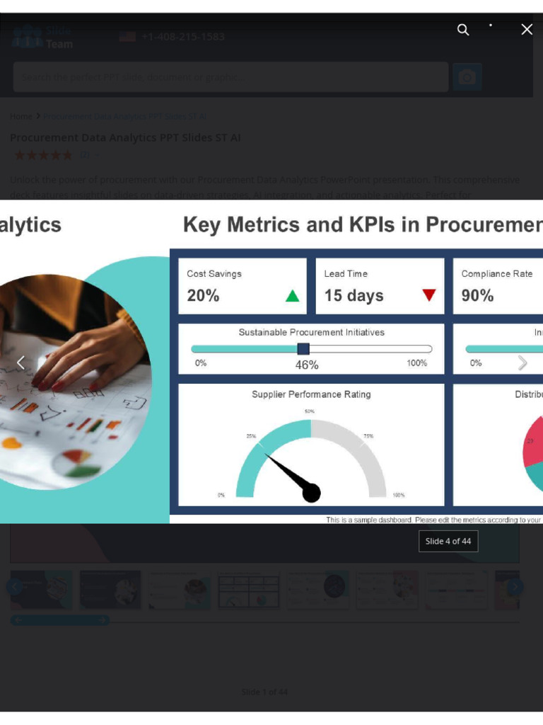 Procurement Data Analytics Presentation Pdf Microsoft Power Point