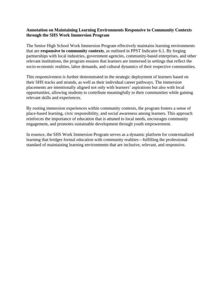 11 Annotation On Maintaining Learning Environments Responsive To ...