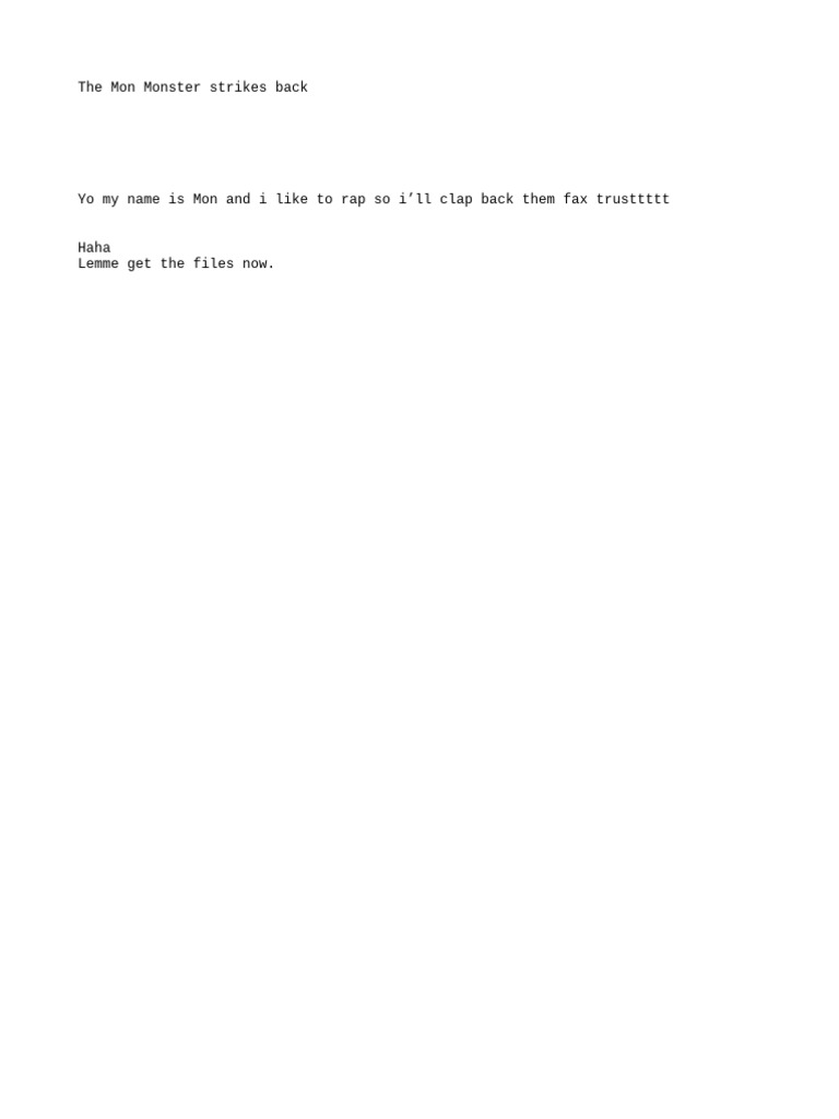 The Mon Monster Strikes Back | PDF